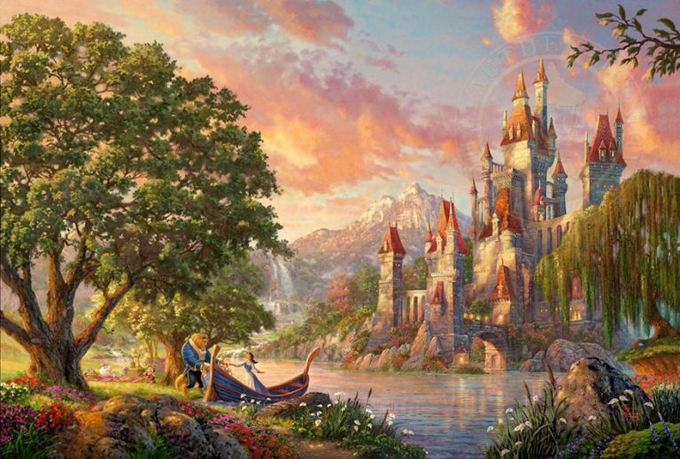 Les incroyables peintures Disney ultra-détaillées de Thomas Kinkade ...