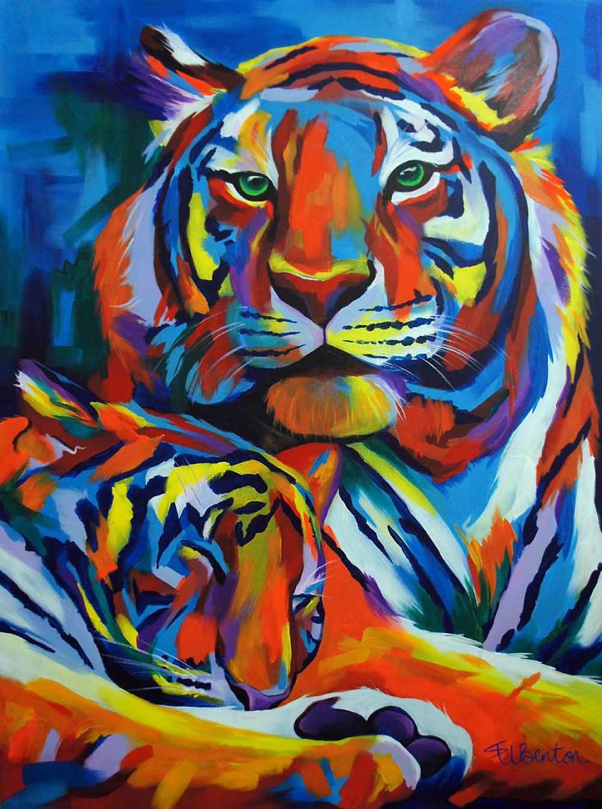 Les portraits colorés de Ellie Benton - Dessein de dessin