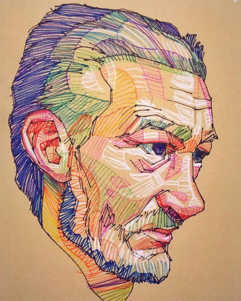 Les portraits prismatiques de Lui Ferreyra - Dessein de dessin