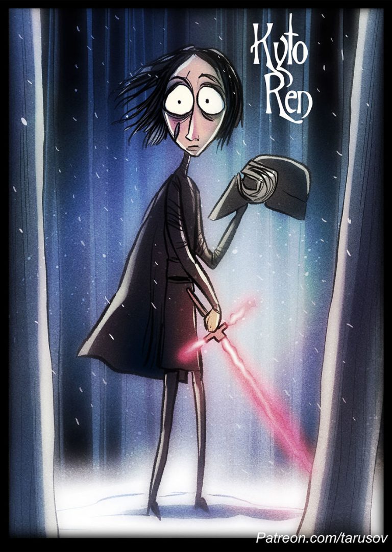 Star Wars dans le style Tim Burton par Andrew Tarusov - Dessein de dessin