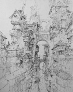 des dessins d'architectures futuristes par Jae Cheol Park - Dessein de ...