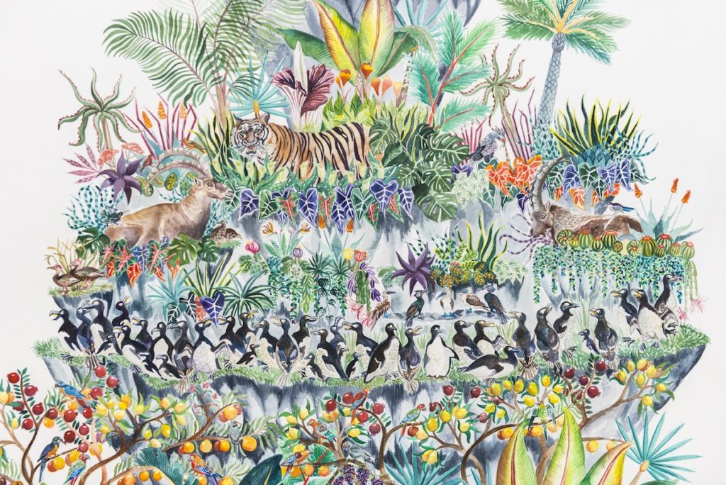 Les humains en harmonie avec la nature dans les aquarelles de Robin ...