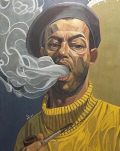 Les peintures figuratives de Walid Ebeid - Dessein de dessin